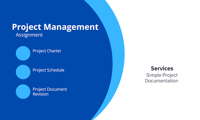 Write up project charter and project schedule for small construction ...