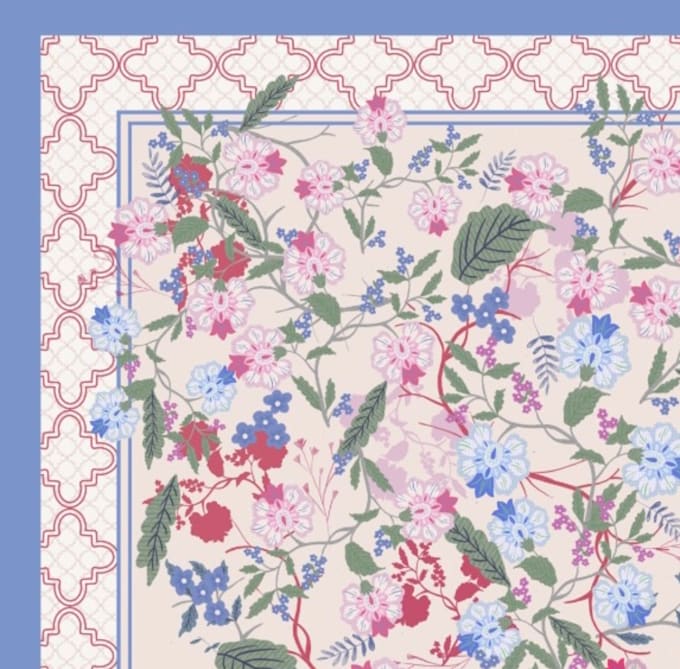 Design digital scarf pattern by Ramadantiputri | Fiverr