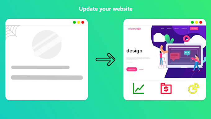 Update your old website or create new one by Amarkuci | Fiverr