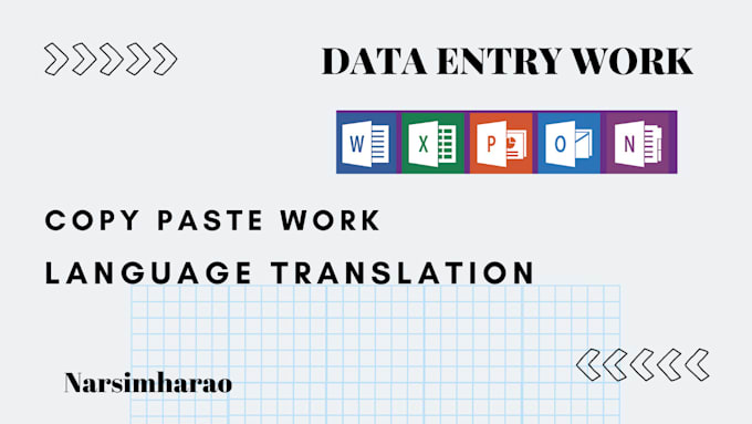 Do data entry, copy paste, language translation work by Raonychire | Fiverr