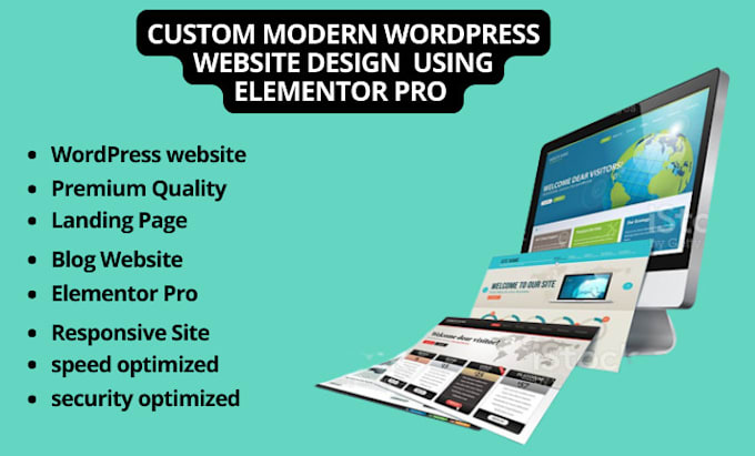 Create A Modern Landing Page Using Elementor Pro By Fatimaahmad336 Fiverr