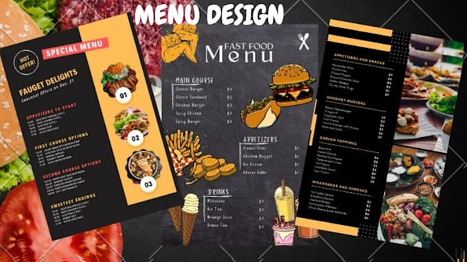 Do restaurant menu design, digital menu design, menu board by Abdul2i ...