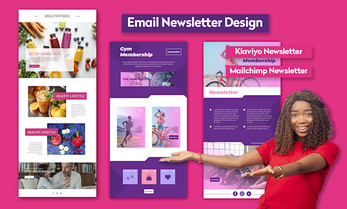 Design klaviyo newsletter and mailchimp email newsletter template by ...