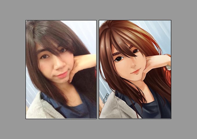 Animefied your selfie with my art style by Akira_arts_88 | Fiverr