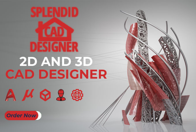 Convert 2d drawings into 3d by Splendidcaddesn | Fiverr