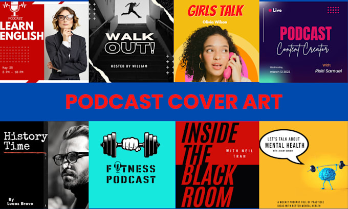 Design professional podcast cover art by Awan_creations | Fiverr