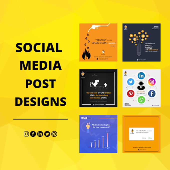 Create attractive professional social media posts design by ...