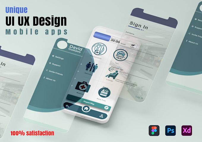 Ui ux design, website, dashboard, mobile app ui ux design by Uvi19998 | Fiverr