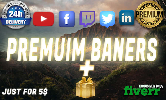 Create a premuim web banner and a free profile picture by ...