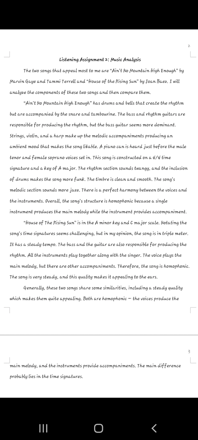 Analyse a score for a performance and undertake research to answer ...