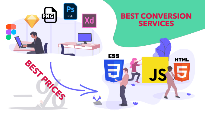 Convert Any Design Into Html Css Javascript Responsive By Masterdeki