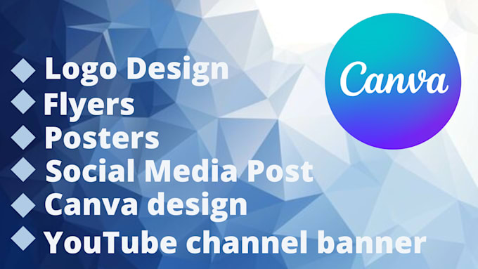 Design attractive and eye catching logo,banner,posters using canva by Mohammad_4118 | Fiverr