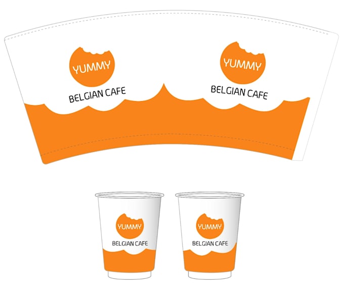 Do creative paper cups, paper bags, sandwich wrappers design by ...