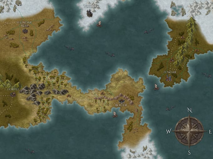 Create your fantasy story or dnd world or city map