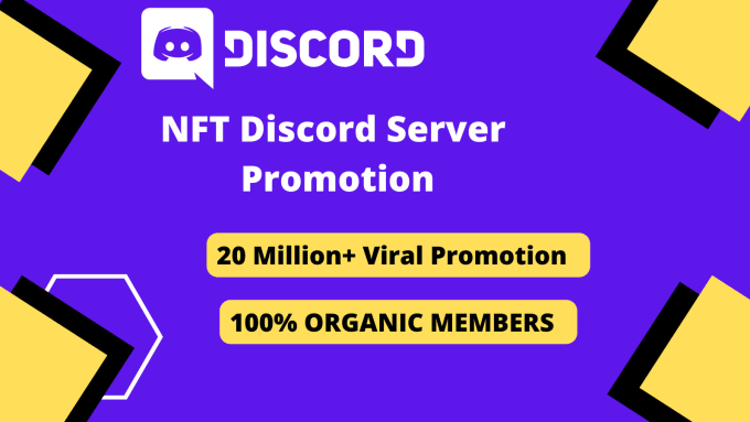 Do discord promotion for your nft discord server by Nftdiscord_ | Fiverr Do discord promotion for your nft discord server by Nftdiscord_ | Fiverr