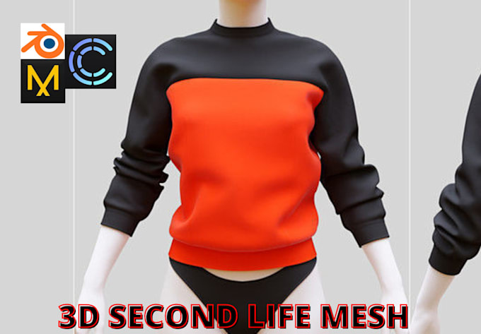 Rig your 3d second life model meshes, 3d second life clothing design 3d ...
