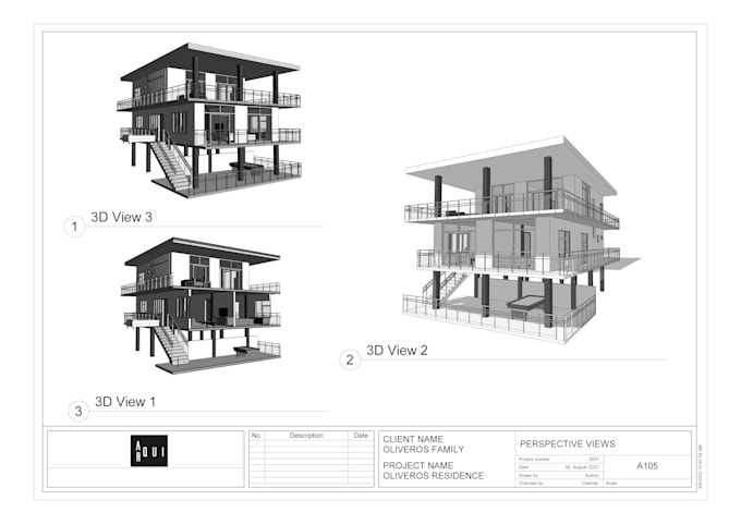 Professionally draft layout plans in revit by Arquinones20 | Fiverr