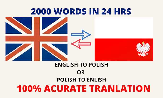Translate from english to polish or polish to english by Sabrinamoroz ...