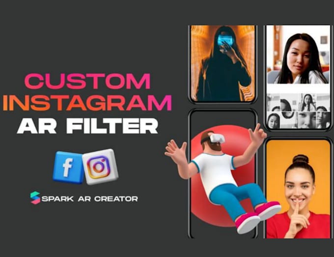 Create stunning ar filters for instagram by Countduke | Fiverr