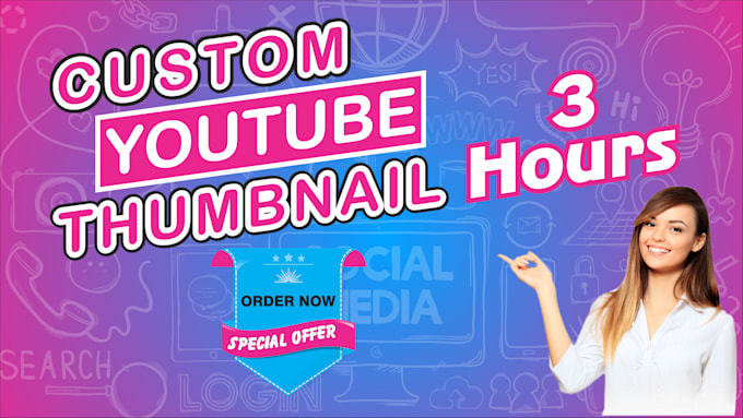 Design amazing youtube thumbnail in 3 hours by Graphixzone7 | Fiverr