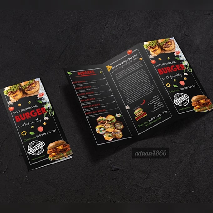 Design an eye catching food menu within just 24 hours by Adnan4866 | Fiverr
