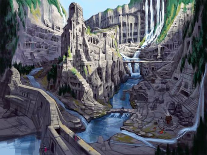 Draw environment concept art illustration by Flicires | Fiverr Draw environment concept art illustration by Flicires | Fiverr