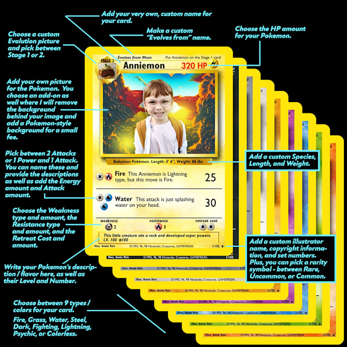 Design and make a custom digital pokemon card for your deck by Basement ...