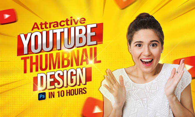 Design eye catching custom youtube thumbnail by Mskksuhail | Fiverr