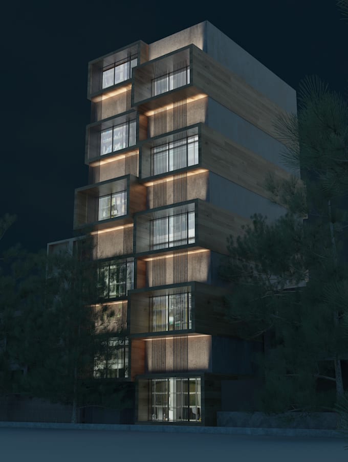 Model and render your exterior facade by Saba_noroozi | Fiverr