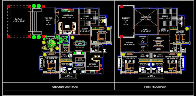 Design house plan , floor plan in autocad by Archianas | Fiverr