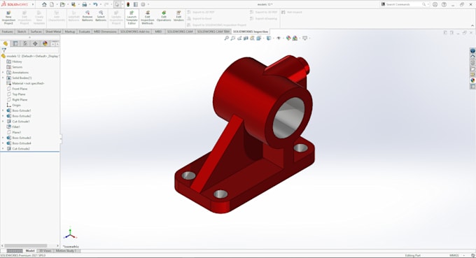 Make simple to intermediate 3d models on solidworks by Shouranahmad ...