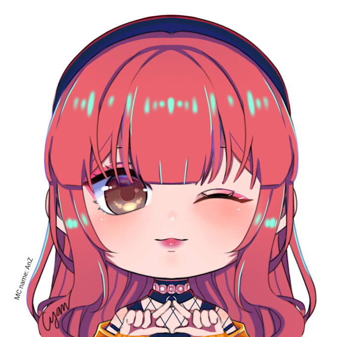 Draw anime chibi profile icons by Kurocyanide | Fiverr