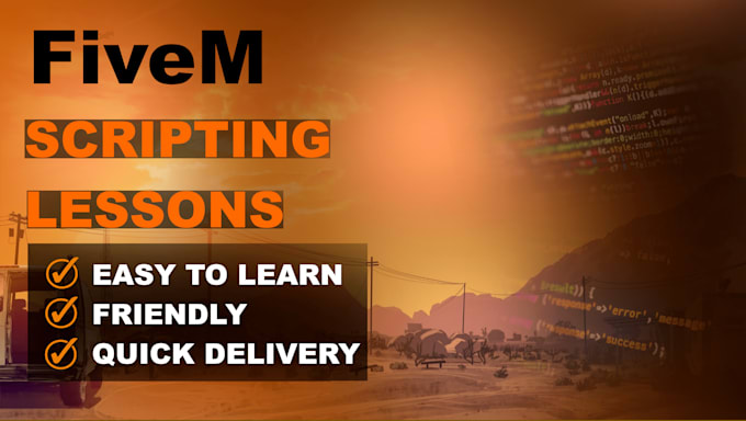 Teach you to programm in fivem,fivem lessons by Erikslotta | Fiverr