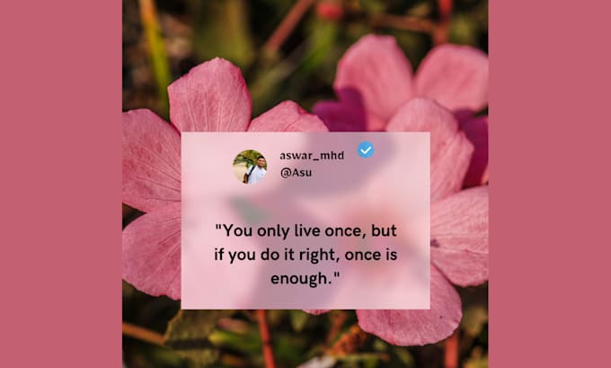 Create quote instagram post by Aswar_mhd | Fiverr