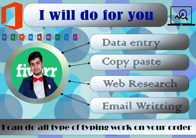 Do only for you all types of typing work on your order by Myounas02 ...