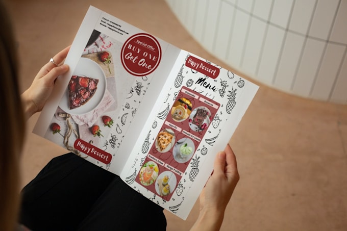 Make eye catching menu design for you by Sworna_k | Fiverr