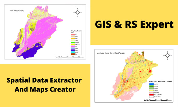 Do raster, vector mapping with arcgis, google earth engine by Ranawaqasnazir | Fiverr