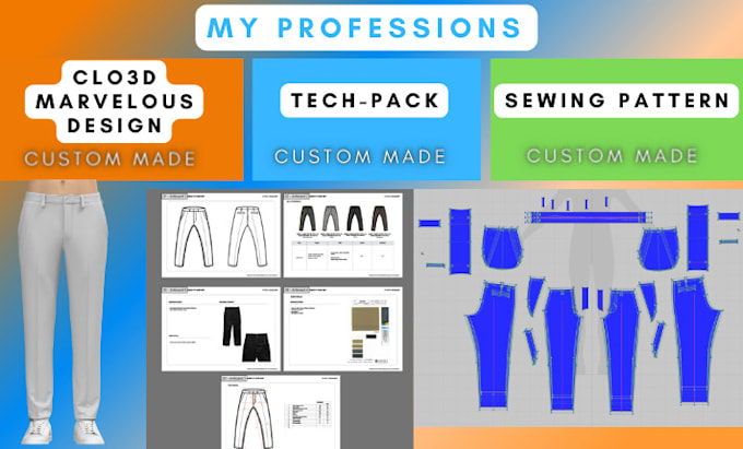 Be your fashion designer, pattern maker, tech pack, 3d by Monawarulpd ...