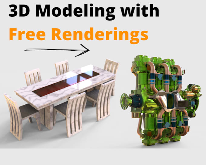 Stunning optimized 3d cad models with free 8k renderings by Jayathra_eng | Fiverr