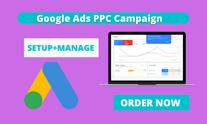 Setup and manage your google ads adwords ppc campaign, search ads by Expert_ads_team | Fiverr