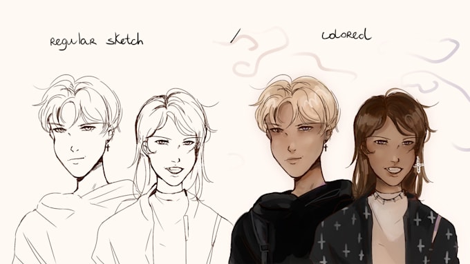 Illustrate characters of your choice by Sleepykwlly | Fiverr