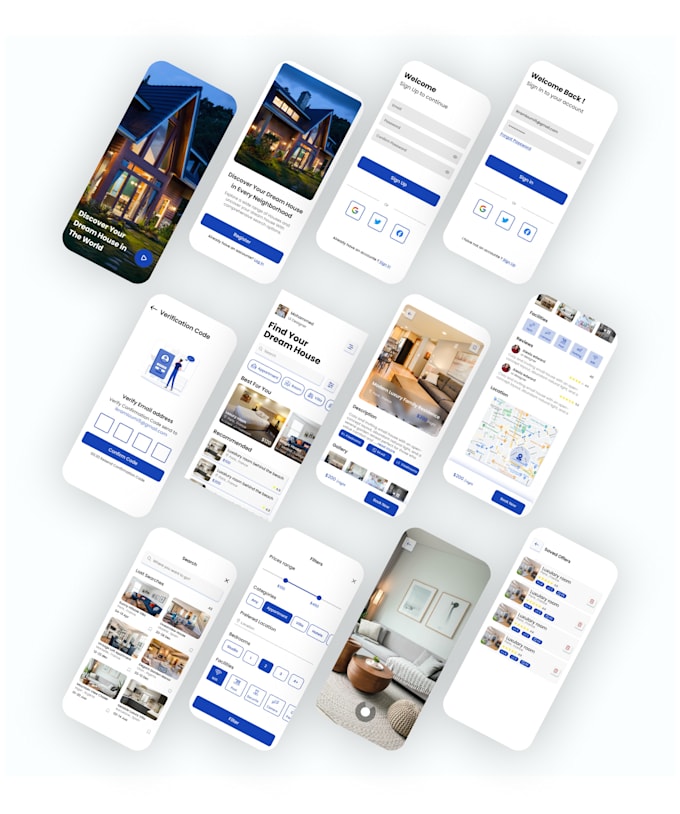 Do mobile app ui ux design for android and ios by Ikramloumi2 | Fiverr
