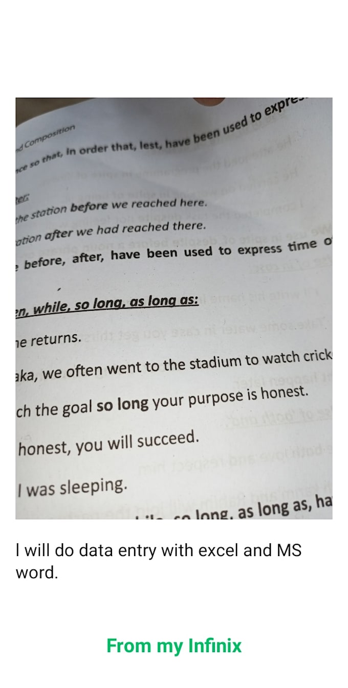 Do data entry with excel and ms word by Rafsanmymun | Fiverr