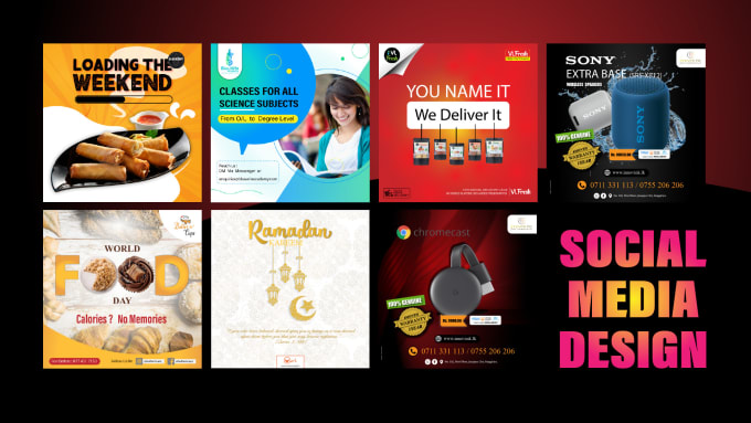 Design creative and unique social media posts and advertisements by ...