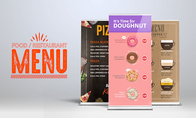 Do modern food menu design by Sachithdesign | Fiverr