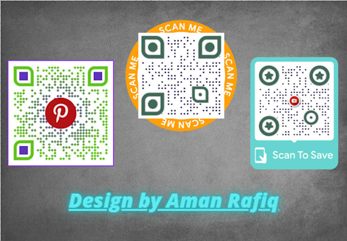 Modern qr code design with your logo by Amanrafiq | Fiverr