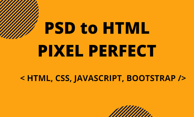 Psd, xd, and figma conversions to html by Ziskha | Fiverr