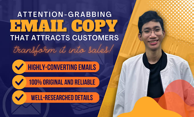 Write eye catching email copy that transforms into sales by Mikko_apelo ...