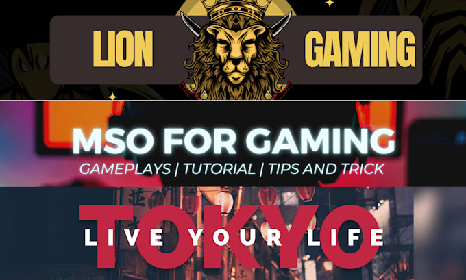 Design an epic youtube banner for your channel by Webdesignlava | Fiverr