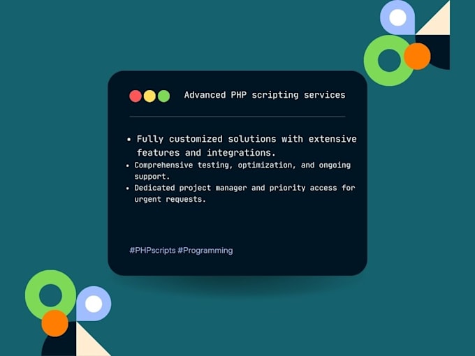 Build dynamic php scripts for advance web functionality by Eeeshakhan | Fiverr